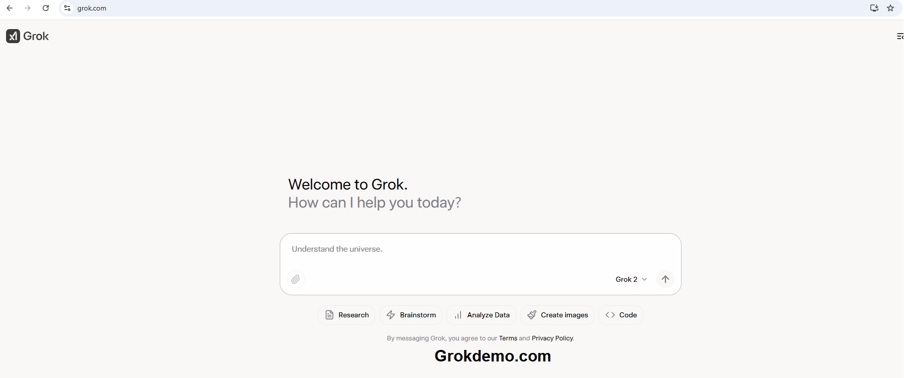 - Grok Demo